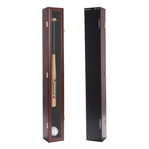 HOROW Baseball Bat Display Case Wooden Frame with Acrylic Transparent ...