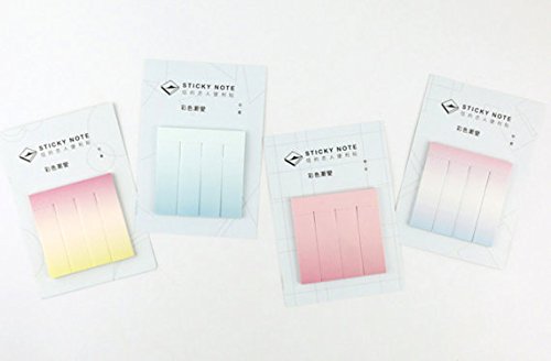 Amazon.com: 4Pcs Ombre Watercolour Sticky Notes Stick Note Notepad Mini ...