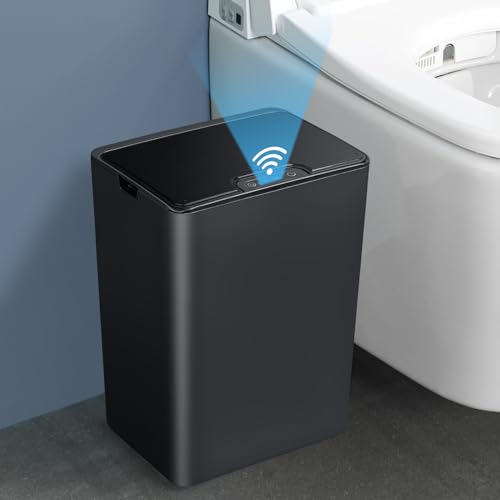 Anborry Bathroom Automatic Trash Can 3.5 Gallon Touchless Motion Sensor ...