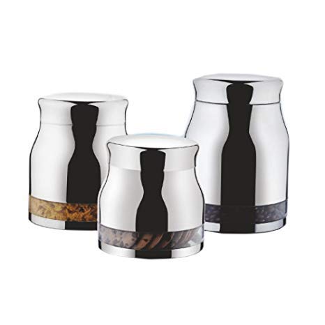 Buy JVL (JPC-1 Jackpot Designer Stainless Steel Kitchen Storage Jar ...