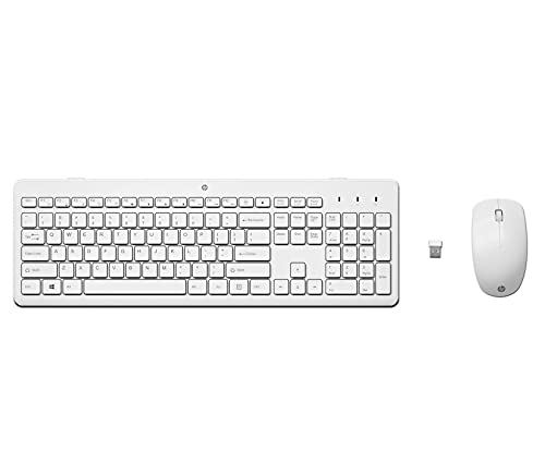 Amazon.in: Buy HP 230 Wireless White Keyboard and Mouse Combo 1600 DPI ...