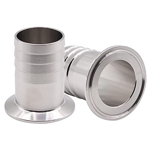 Snapklik.com : 2 Pack 1.5 Tri Clamp To 1.5 Inch Hose Barbed Adapter ...
