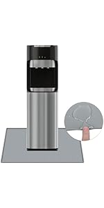 Amazon.com: TOHONFOO Water Cooler Dispenser Mat with Raised Edge for ...