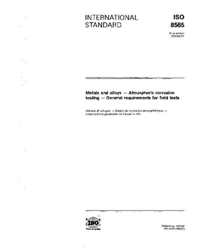 ISO 8565:1992, Metals and alloys - Atmospheric corrosion testing ...