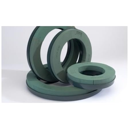 2 x Oasis Foam Rings with Plastic Backed Naylorbase Wreath Ring - 10 ...