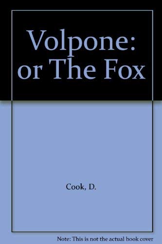 Amazon.com: Volpone: or The Fox: 9780415040082: Ben Johnson, David Cook ...