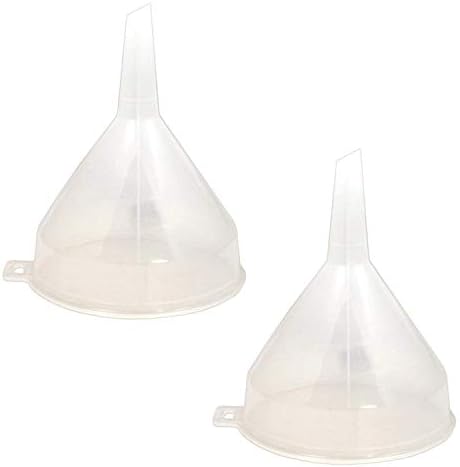 Whitefurze Plastic Funnel (WT888/1), 1-Pack, White/Clear, 14cm (5.5 ...