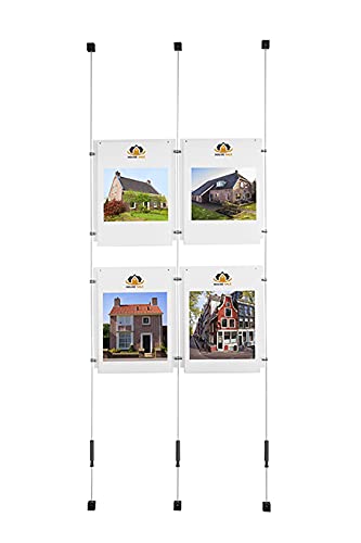 Buy STAS Vertical Tension Wire Display System - Including A4 Pocket ...