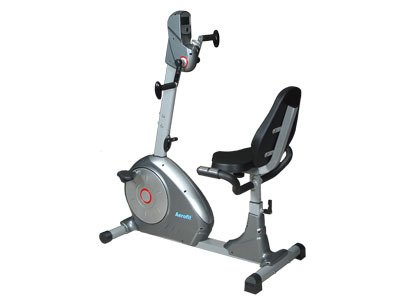 Aerofit Recumbent Bike with Single Window Computerized Console Display ...