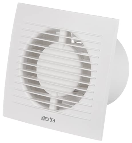 LIRAST 100mm / 4 inch White Bathroom Fan with Timer – Ventilator for ...