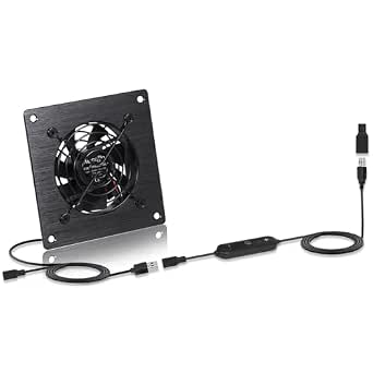 Amazon.com: xiaoqijia USB 80MM Cabinet Fan 5V Quiet Cooling Fan DC 12V ...