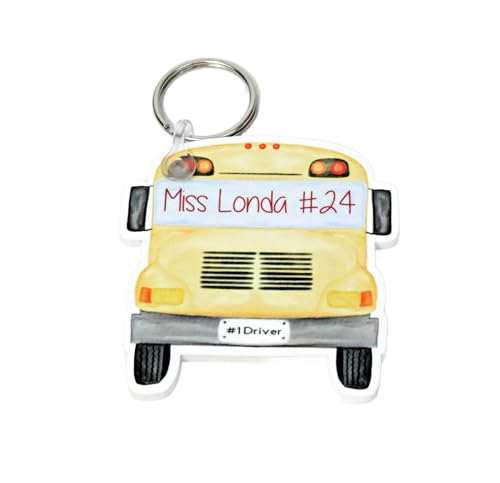 Amazon.com: Bus Rider Key Chain - Bus Rider Bag Tag - Bus Driver Bag ...