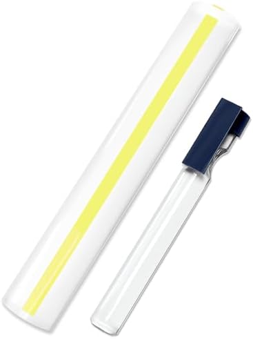 MAGDEPO 2X Magnifying Ruler 6" Line Bar Magnifier with Embedded Line ...