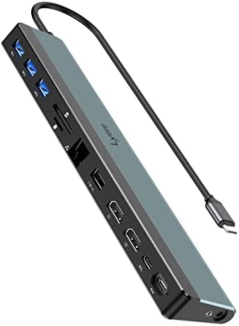 Amazon.com: iVANKY Laptop Docking Station Dual Monitor 4K@60Hz, 12-in-1 ...