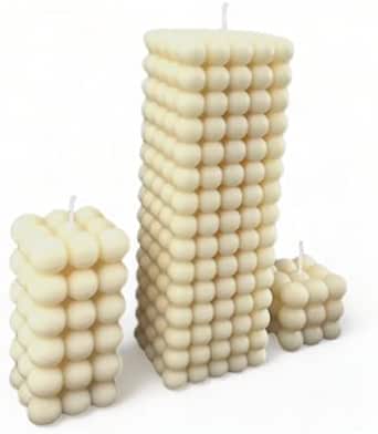 Amazon.com: Glim Candles Bubble Soy Wax Handmade Scented Luxurious ...
