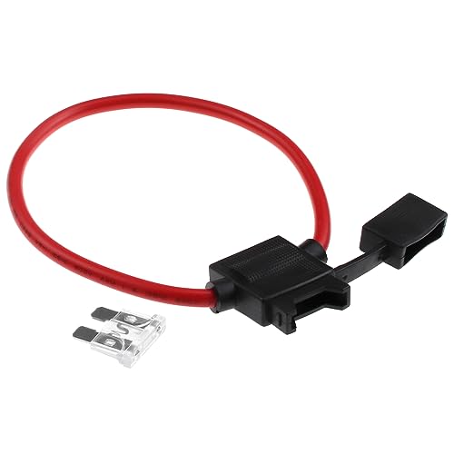ZOOKOTO Inline Fuse Holder 25A,12 AWG Gauge Wire Car Auto Blade Fuse ...