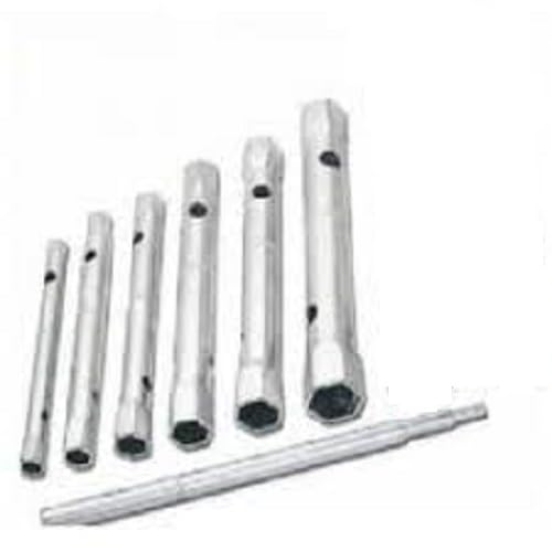 Generic 6-Piece Box Spanner Set, Chrome Plated Steel, Tubular Design ...