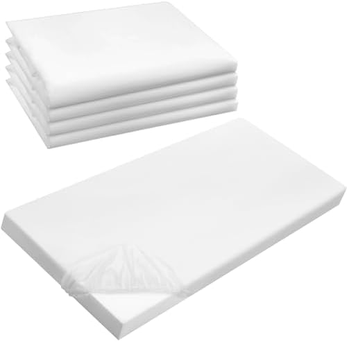 Amazon.com: VitalCozy Daycare Cot Sheets for Sleeping Bulk 48 x 24 Inch ...