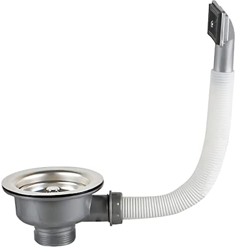 Kitchen Sink Basket Strainer Waste Square/Rectangular Overflow + Metal ...