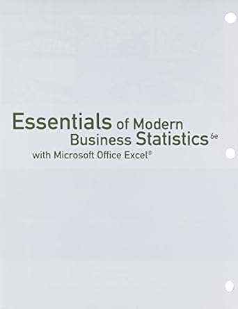Bundle: Essentials of Modern Business Statistics with Microsoft Excel ...