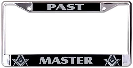 Amazon.com: Past Master Mason Chrome License Plate Frame : Automotive
