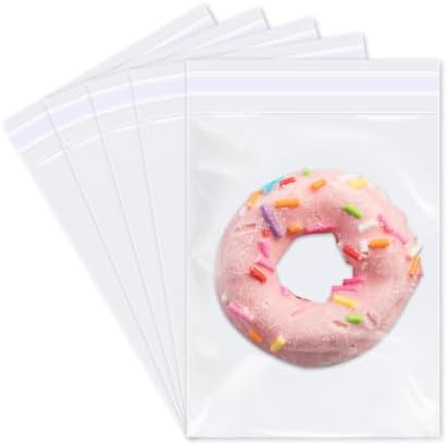 Amazon.com: WEPOLY - 8" x 10" (200 Count) Clear Cellophane Bags - Self ...