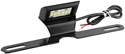 Universal Motorcycle License Plate Light 6 LED CNC Aluminium Rear Tag ...