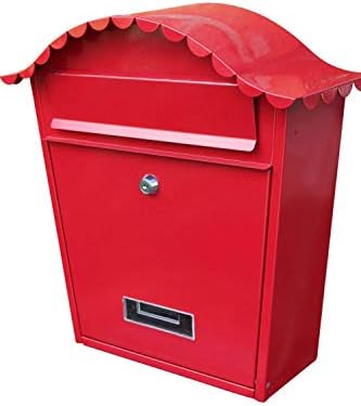 DWD Small Post Letter Box With Nameplate Lockable Front Slot Stackable ...
