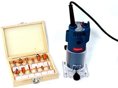 Dongcheng Trimmer Machine with 12-Pieces Different Shaped Router ...