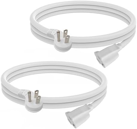 Amazon.com: Ultra Explore 2 Pack 6 FT Flat Plug Extension Cord, 16 AWG ...