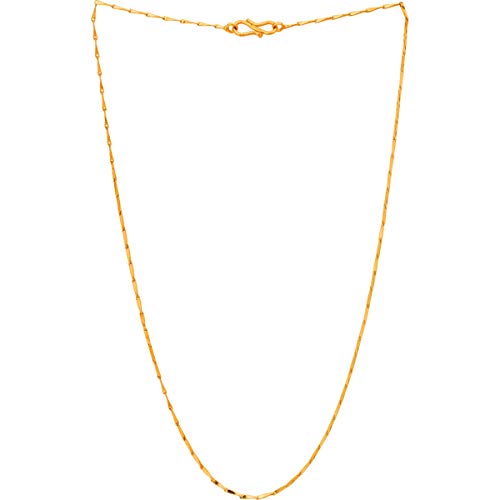 Buy Exclusive Golden Chain 22 Inches Necklace Chain Set Combo Pack Of 6 ...