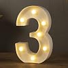 Amazon.com: HXWEIYE Light Up Numbers-3, LED Marquee Number Lights Sign ...