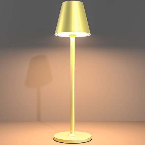 Timjorman Modern LED CordlessTable Lamp,4000mAh Rechargeable Battery ...