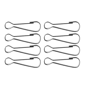 CALANDIS Pack of 8 Flag Pole Clips Stainless Steel Snap Hook Flag Pole ...