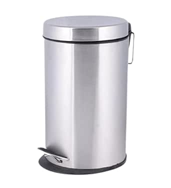 SS Plain Pedal Bin - Stainless Steel Foot Operated Trash Can, Durable ...