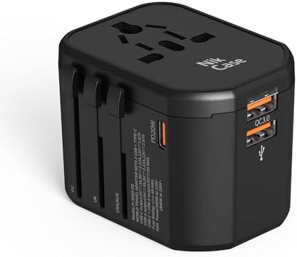 GoTrippin Premium Universal Travel Adapter with 5 Year Warranty, Dual ...