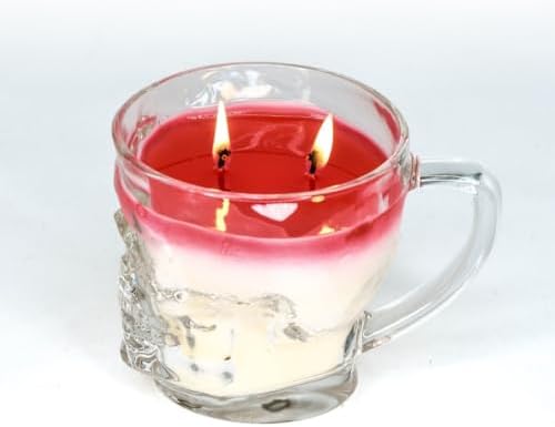 Amazon.com: Spooky Color Changing Skull Mug Candle - Gothic Candle ...