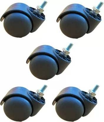 Divet Twin Castor Wheels Threaded for revolving Chairs and Other ...