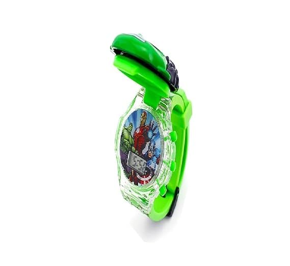 dlx hmt Kids Edition 3D Hulk Digital Watch for Kids with Music & Disco ...