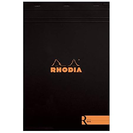 Amazon.com : Rhodia"R" Premium Stapled Notepad - Lined 70 sheets - 8 1/ ...