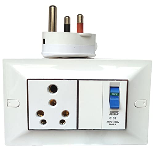 Buy JMD GOLD Polycarbonate Modular AC Box with 32 A Single Pole MCB ...