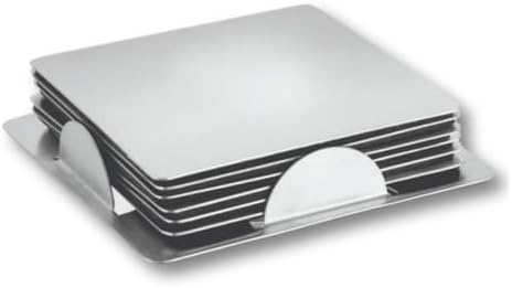 RIWAYAT STEEL | Stainless Steel | Square Coasters for Tea and Coffee ...