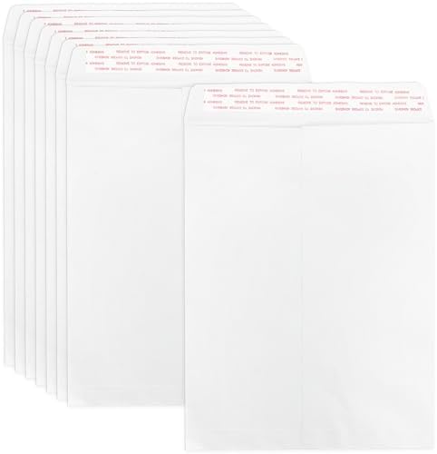 Amazon.com : 10x13 White Envelopes Self Seal 100 Pack, Goefun 80GSM ...