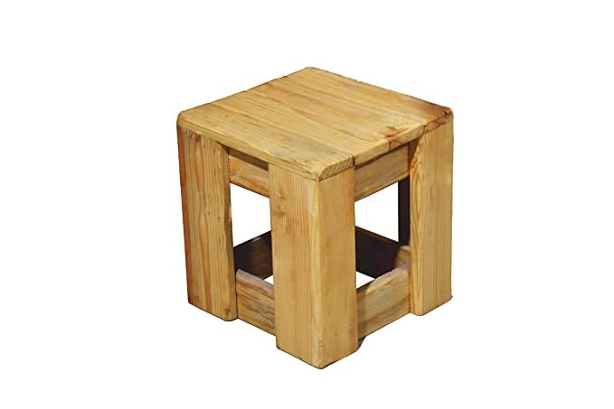 RD Trades Wooden Square Shape Stool, Handcrafted Sitting Chair/ Stool ...