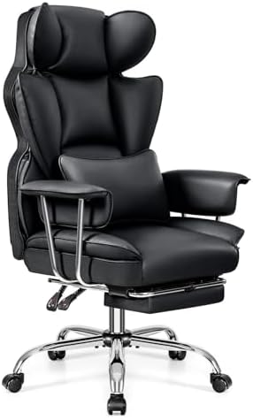 Amazon.com: LEAGOO Automatic Executive Office Chair High-Back Electric ...
