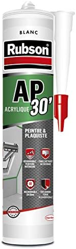 Rubson Je Rebouche Mastic Blanc 50 ml, mastic étanche en tube prêt à l ...