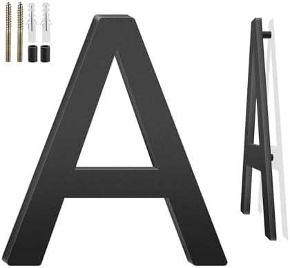 Amazon.com: 10 Inch Floating House Numbers and Metal Letters for ...