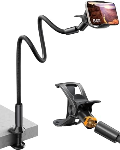 SAIJI Handy Halter für Bett, Schwanenhals Handy Halterung, 360 ...