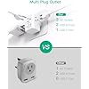 Amazon.com: US to UK Plug Adapter, Type G Power Adapter with 3 ...