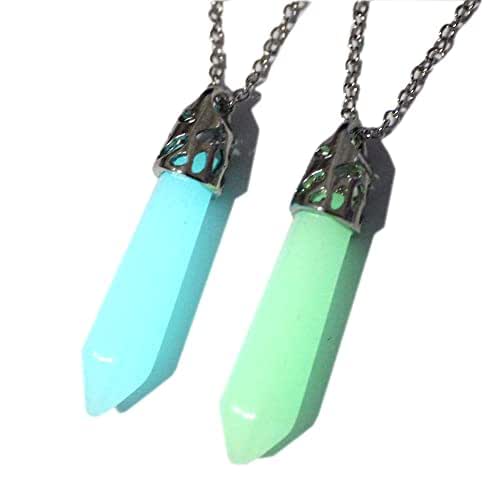 glow in the dark crystal, atlantis crystal, atlantis necklace, atlantis ...